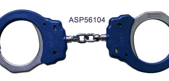 ASPスチールチェーン手錠 ブルー 56104